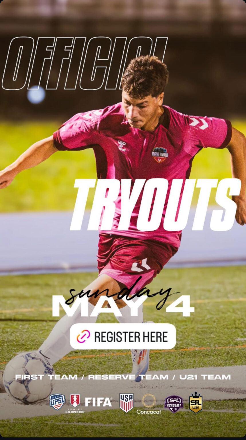 Official Tryouts Registration - Miami United Soccer